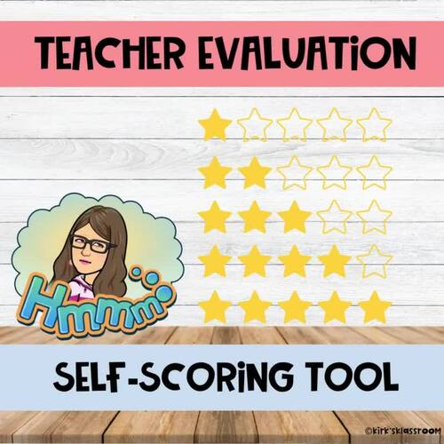 TEACHER EVALUATION SELF-SCORE ORGANIZER by Kirk's Klassroom | TPT