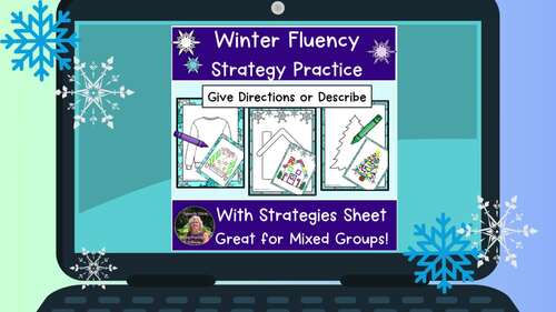 Winter Fluency Strategy Practice- Decorate Winter Items | TPT