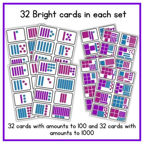 Base Ten Blocks Place Value Flashcards Place Value Worksheets 1st - 2nd ...