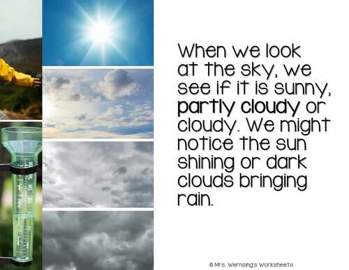 OBSERVING THE WEATHER Read-Aloud Lesson & Activities BUNDLE - KINDER ...