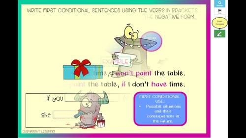 First Conditional | 1st Conditional | BOOM Cards | Distance Learning