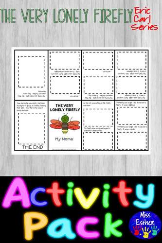 Lonely Firefly Activity Pack - 9 Resources BOOM CARD BONUS by Miss Esther