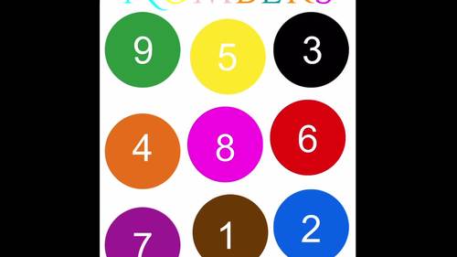 Circle number matching Interactive folder numbers 1 to 20 printable