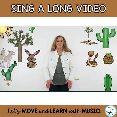 Desert Habitat SingAlong Video Song Writing Activities “It’s Hot in the ...