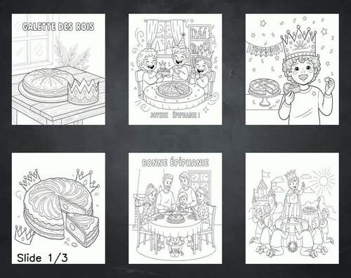 French L’Épiphanie Coloring Pages | Galette des Rois Activity for Kids