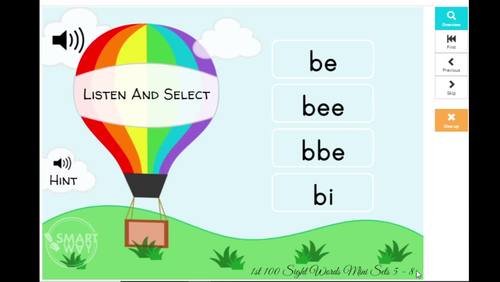 First 100 Fry Sight Words | Boom Cards | Assessment Level 2 - set 2