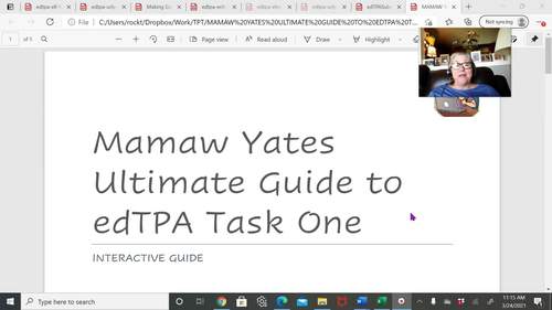 Mamaw Yates Ultimate Guide (for edTPA Task One) by Mamaw Yates | TPT