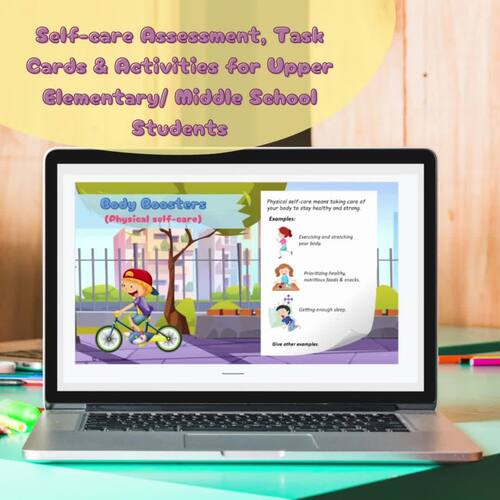 Self-care Assessment, Task Cards &Activities for Guidance Lesson or ...
