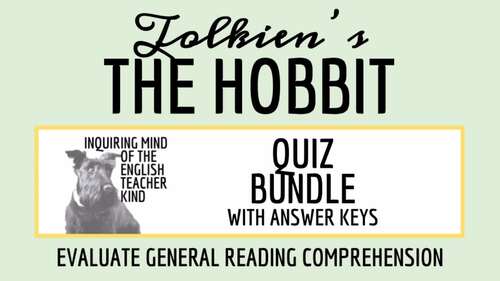 The Hobbit Quiz and Answer Key Bundle for Google Drive | TPT