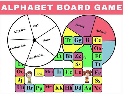 Alphabet Sentences Game – Printable Communication & Language Board Game