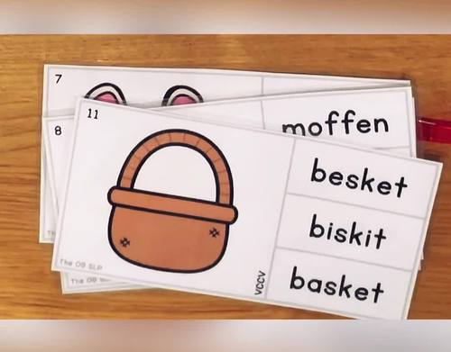 VCCV Closed Syllables Task Cards - VCCV Reading, Spelling ...