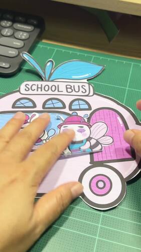 Back to school:School bus craft:coloring pages:Decorate the school bus ...