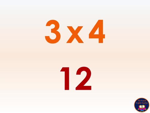 POWERPOINT on the 3 TIMES TABLE / 3 MULTIPLICATION TABLE | TPT