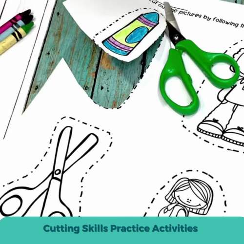 FUN Cutting Practice Activities -Dinosaur Scissor Skills Activities!
