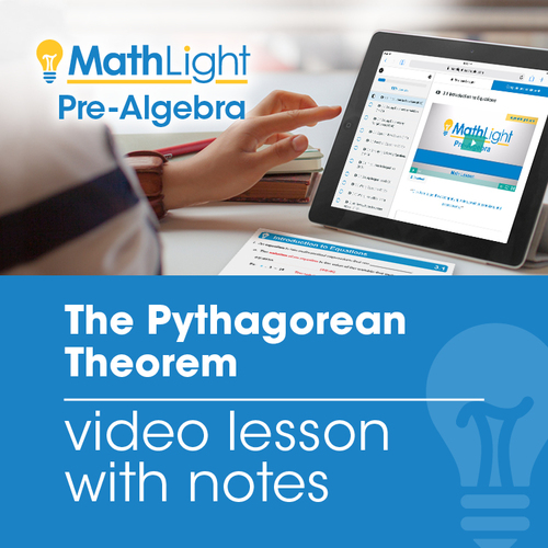The Pythagorean Theorem Instructional Video by MathLight | TPT