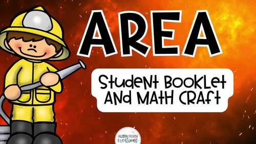Career Math - Area Printable Booklet, Math Craft Project, & Writing ...