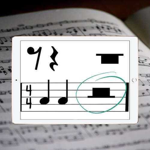 Make 4 beat measures with whole half quarter and eighth rests Boom cards