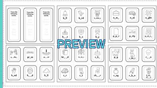 95 Dolch Nouns Sight Words Coloring, Fill in the Blanks, & Tracing for ...