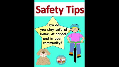 Safety Tips Packet for Kids-Home, School & Community, K-2, Differentiated