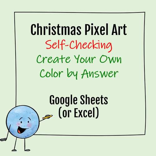 Holiday Math Pixel Art Create Your Own Color by Number Digital Resources