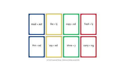 The 3 Great Rules for Adding Suffixes Card Game for Tutors and ...