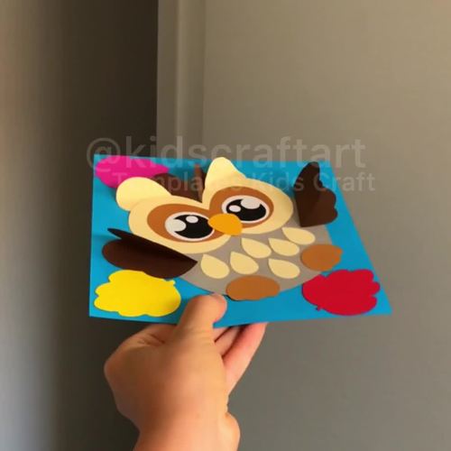 3D or 2D Fall Owl Craft Autumn Forest September Ottober Crafts Bulletin ...