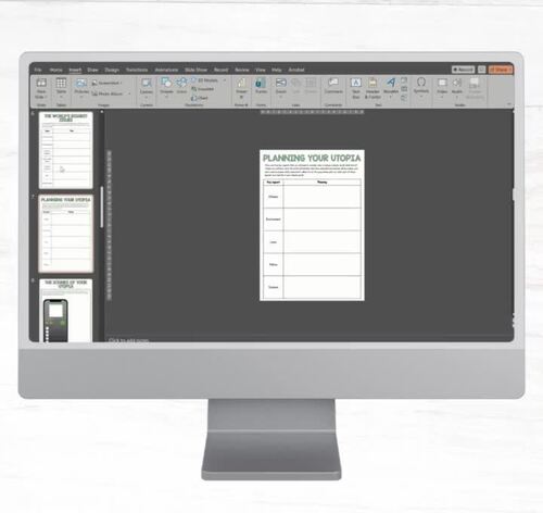 Creating a Utopia | Dystopia Genre Introduction | Print or Digital Unit