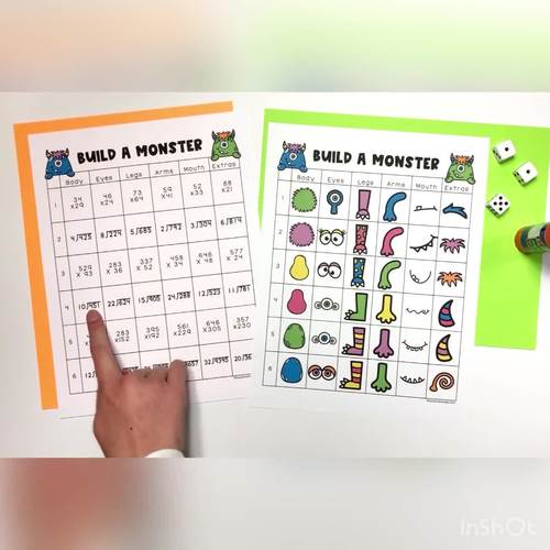 Build a Monster Multiplication and Division Craft by Special Little Angels