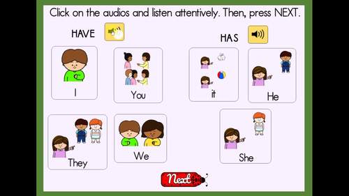 ESL | ESOL | Have | Has | BOOM Cards | Worksheets | 2 Fun Games | TPT