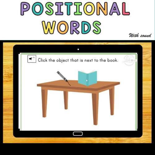 Positional Words and Identifying 2d and 3d shapes BoomCards™Bundle K.G.A