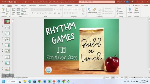 Build A Lunch Music Rhythm Digital Game For Syncopation by Erin's Music ...