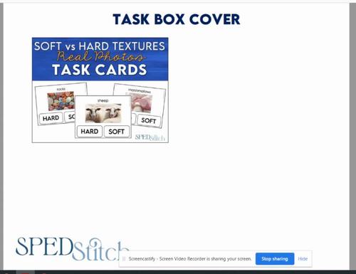 Hard? or Soft? Basic Sorting Life Skills Task Cards with Real Photos