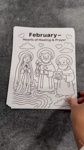 Catholic Saints Coloring Pages – 12 Month Bundle | Feast Day Activities ...