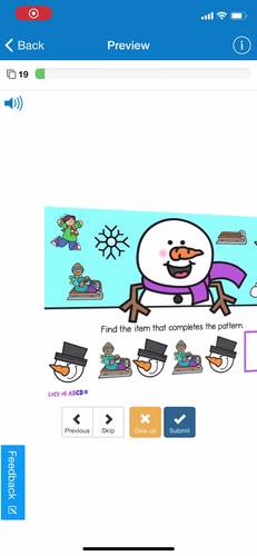 Winter AB Patterns Deck | BOOM™ Cards by Easy as ABCD | TPT