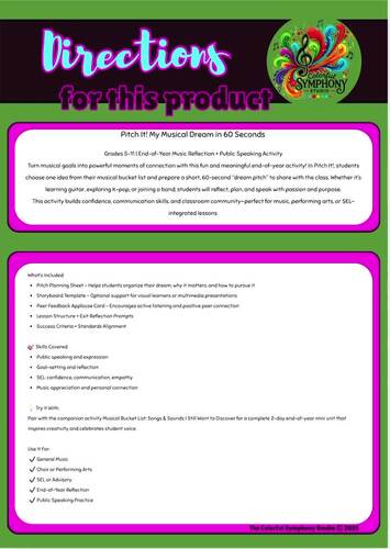 Pitch It! My Musical Dream in 60 Seconds by The Colorful Symphony Studio