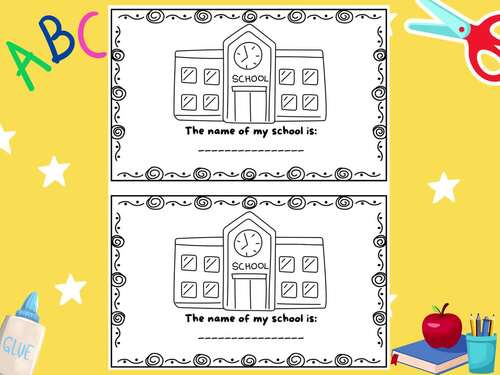 My First Week at School Mini Book | Back to School Printable for Pre-K ...