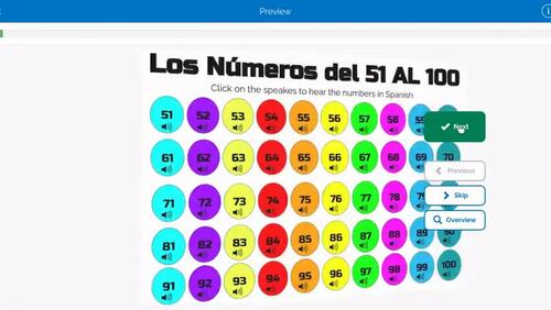 Spanish Boom Cards: Los Números del 1 al 100 (Listen for Numbers) by NATAM
