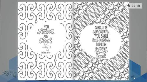 Vol 5 Christian Coloring Pages-Bible Quotes to Color-ESL Reading Strategies