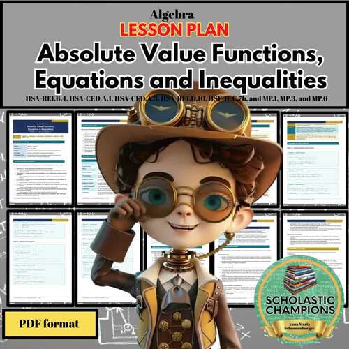 ABSOLUTE VALUE FUNCTIONS, EQUATIONS AND INEQUALITIES - Algebra Lesson Plan
