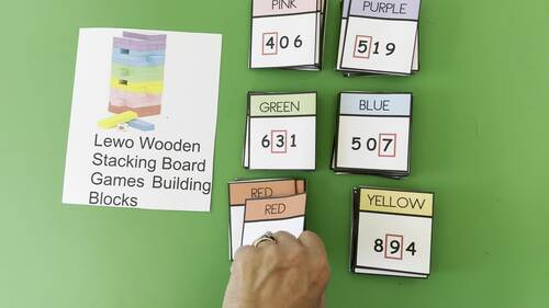 Jenga Place Value Game Cards Self-Correcting by Love2TeachKiz | TPT