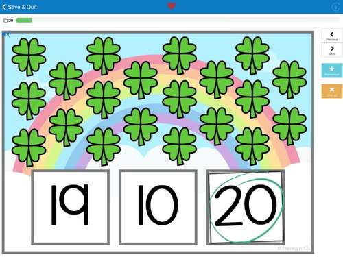 Counting 1-20 Boom Cards for Saint Patrick's Day and March by Planning ...