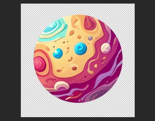 Outer Space Celestial Clipart - Abstract Planets, Stars and Galaxies by ...
