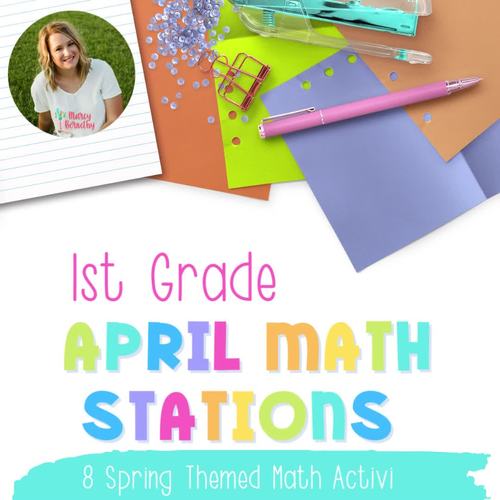 April Math Centers for 1st Grade | Spring Math Activities | TPT