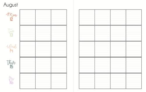 2025-2026 Floral Academic Teacher Planner by Hustle like a Mother