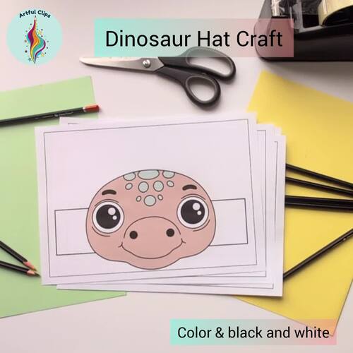 Dinosaur Craft, Dinosaurs Headbands Coloring Pages for Dramatic Play ...