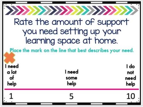 Back to School Distance Learning | Digital Student Questionnaire