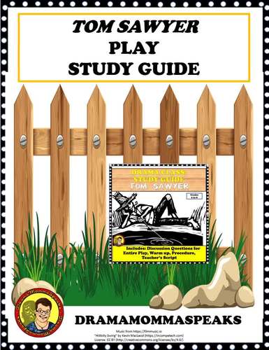 Drama Tom Sawyer Study Guide Vocabulary Word Wall Mark Twain Samuel ...