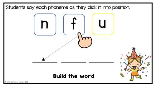 Phonics Bundle - Build A Word Slides - Single Sounds | TPT