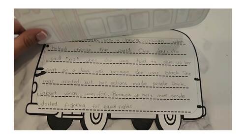 Rosa Parks Bus Craft - Print and Go! by Teach with Mah | TPT