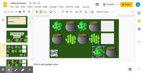 St. Patrick's Day Interactive Slides - Extending Patterns | TPT